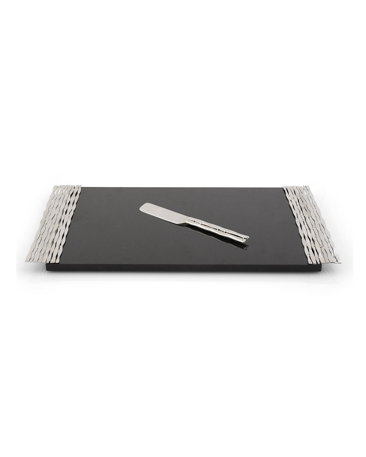 Nambe Pulse Cheese Board with Knife | Neiman Marcus