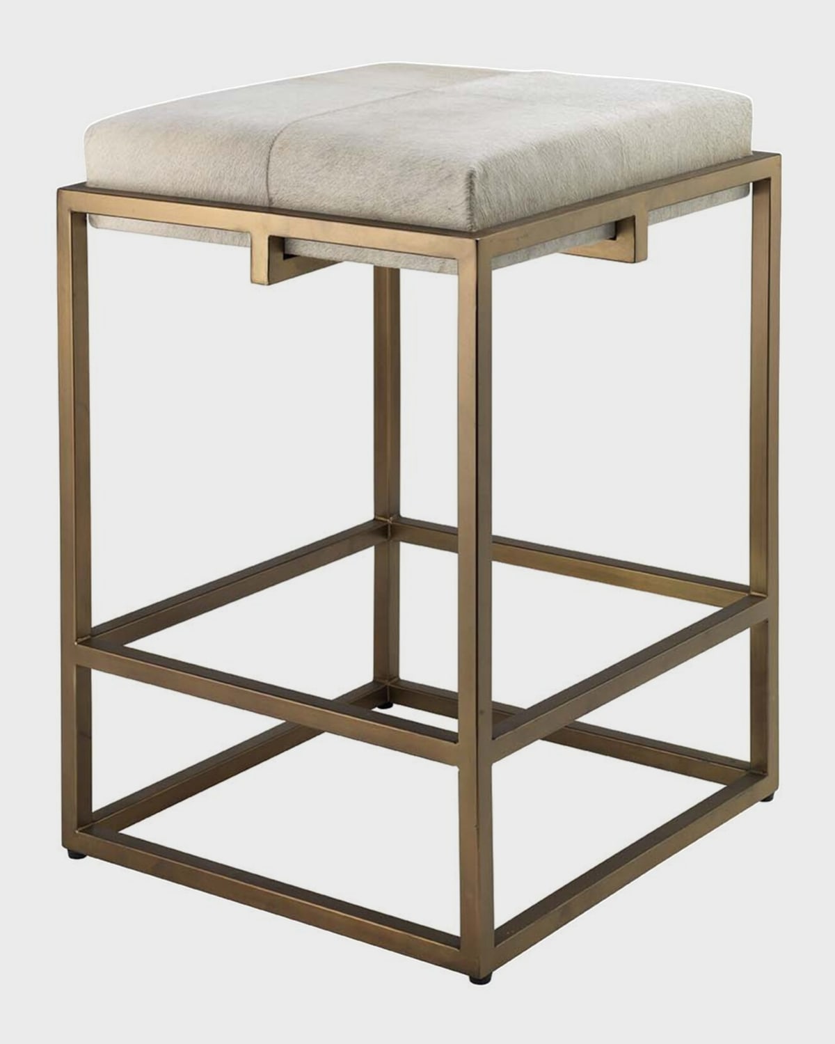 Jamie Young Shelby Small Hair Hide Stool | Neiman Marcus
