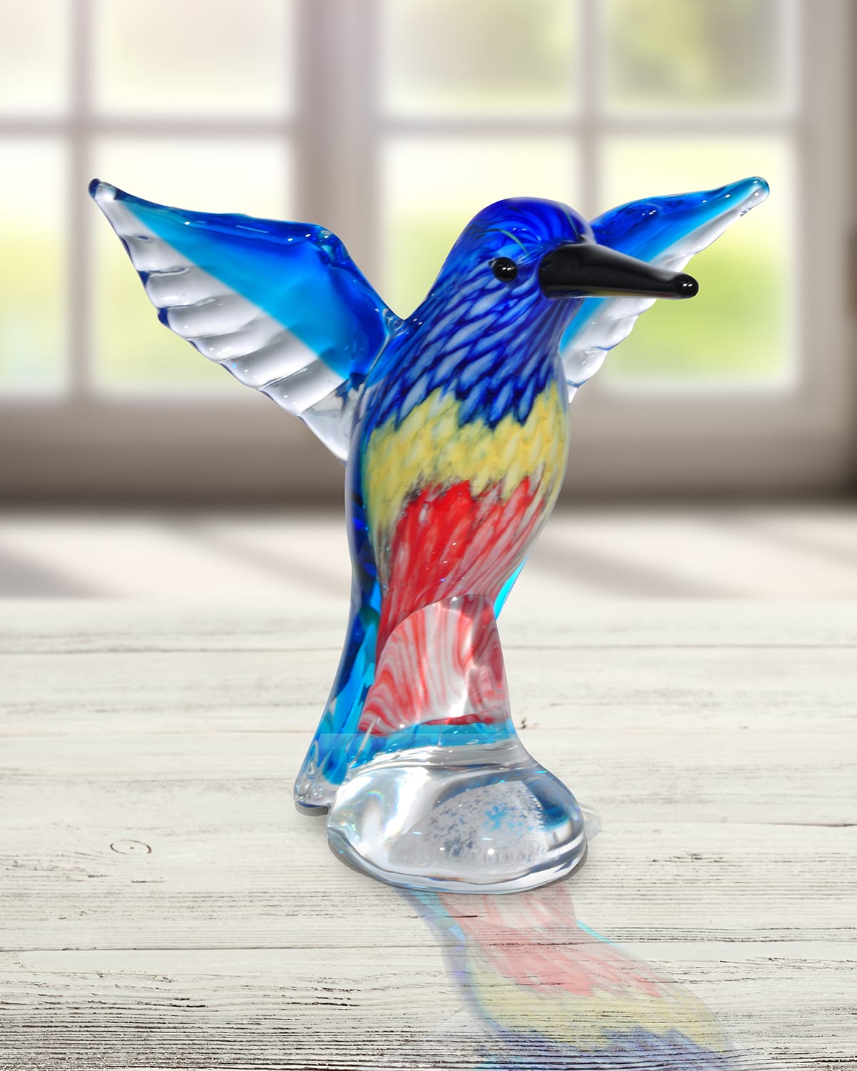 Dale Tiffany Decorative 10 Blue Fish Art Glass Sculpture | Neiman Marcus