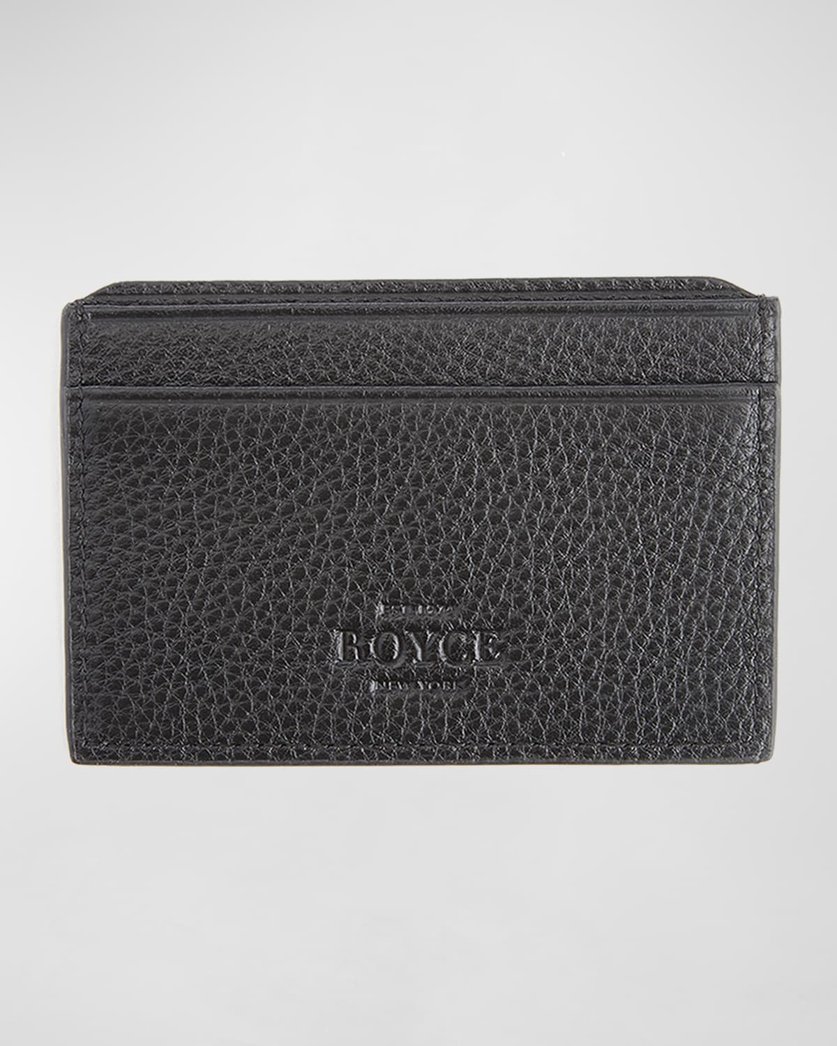 ROYCE New York Personalized Leather RFID-Blocking Minimalist Card Case ...