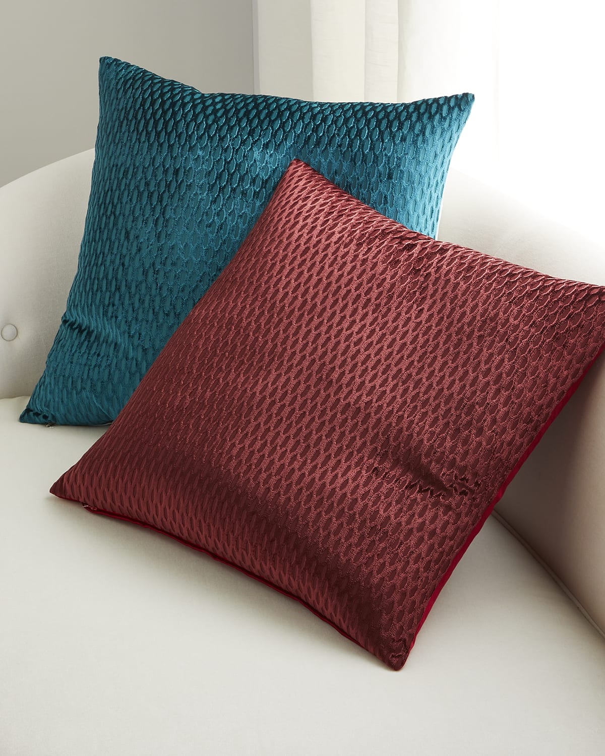 Eastern Accents Dockery Raspberry Pillow | Neiman Marcus