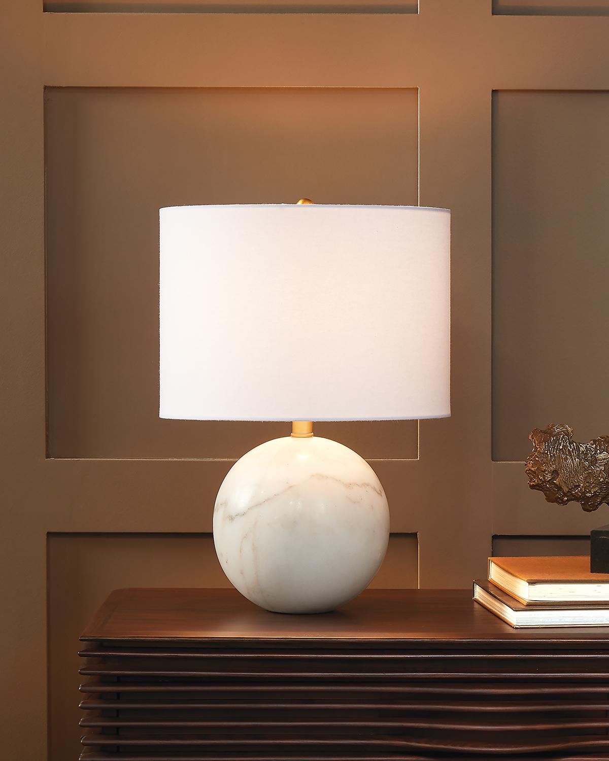Global Views White Marble Lamp | Neiman Marcus