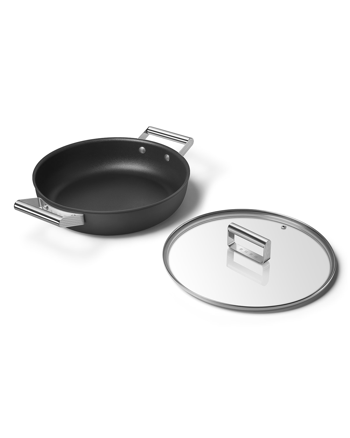 Smeg 12" Nonstick Wok, Black | Neiman Marcus