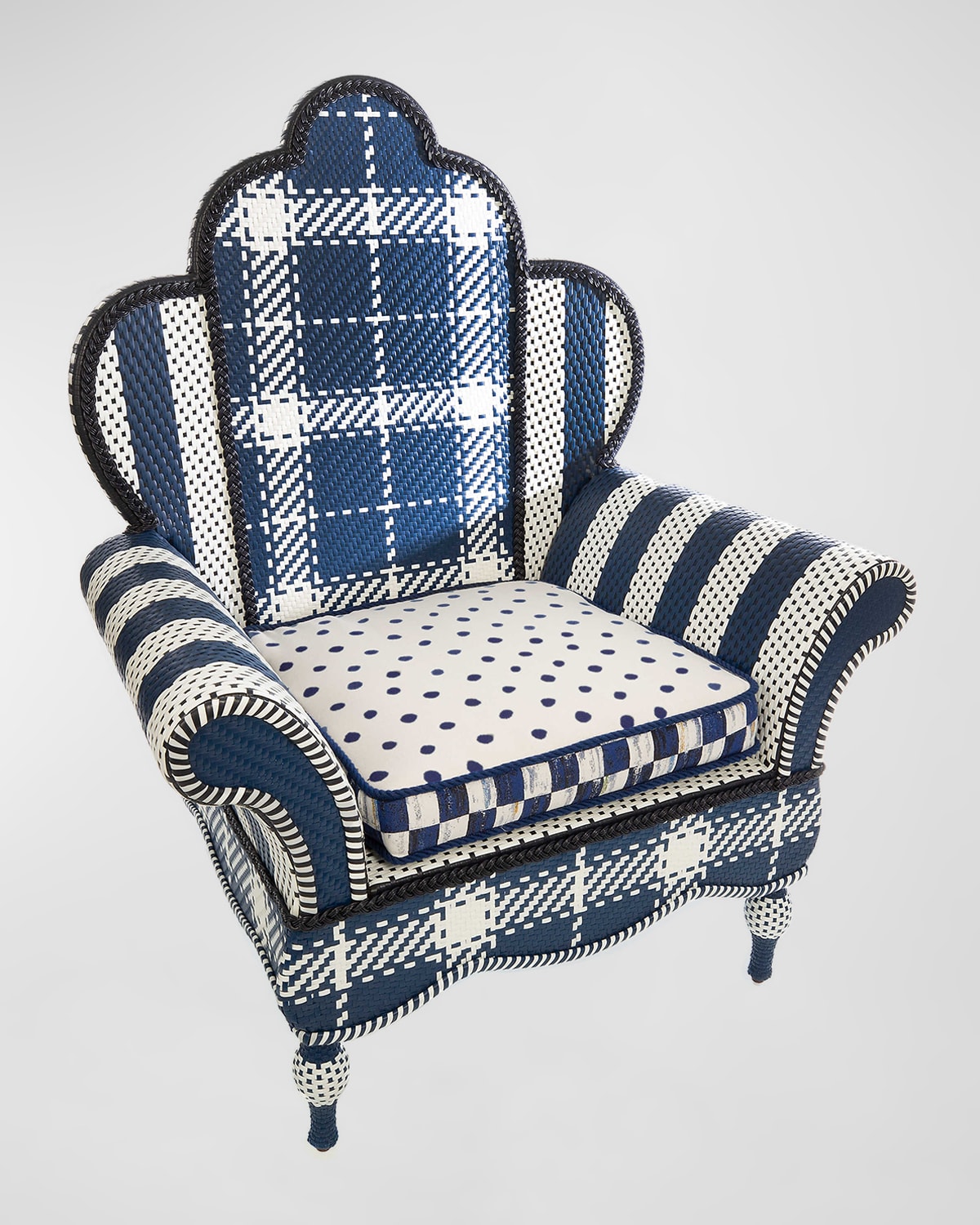 MacKenzie-Childs Boathouse Outdoor Settee | Neiman Marcus
