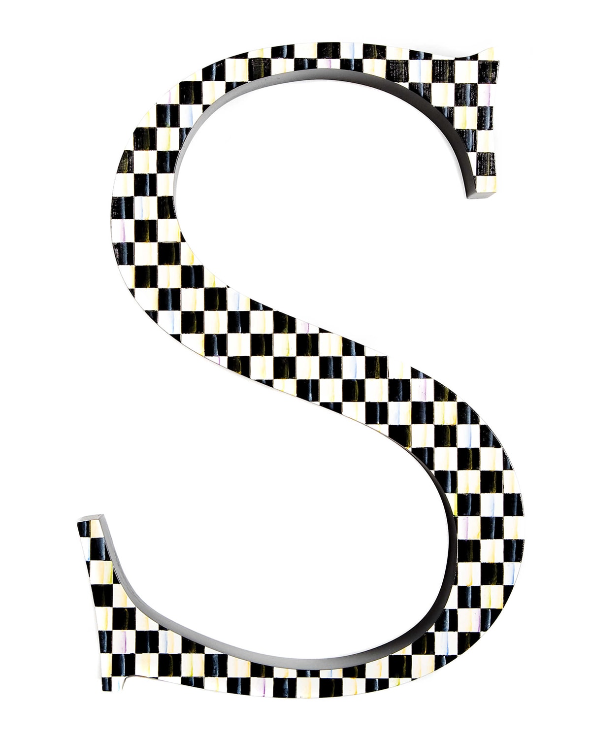 MacKenzie-Childs Courtly Check Letter - A | Neiman Marcus