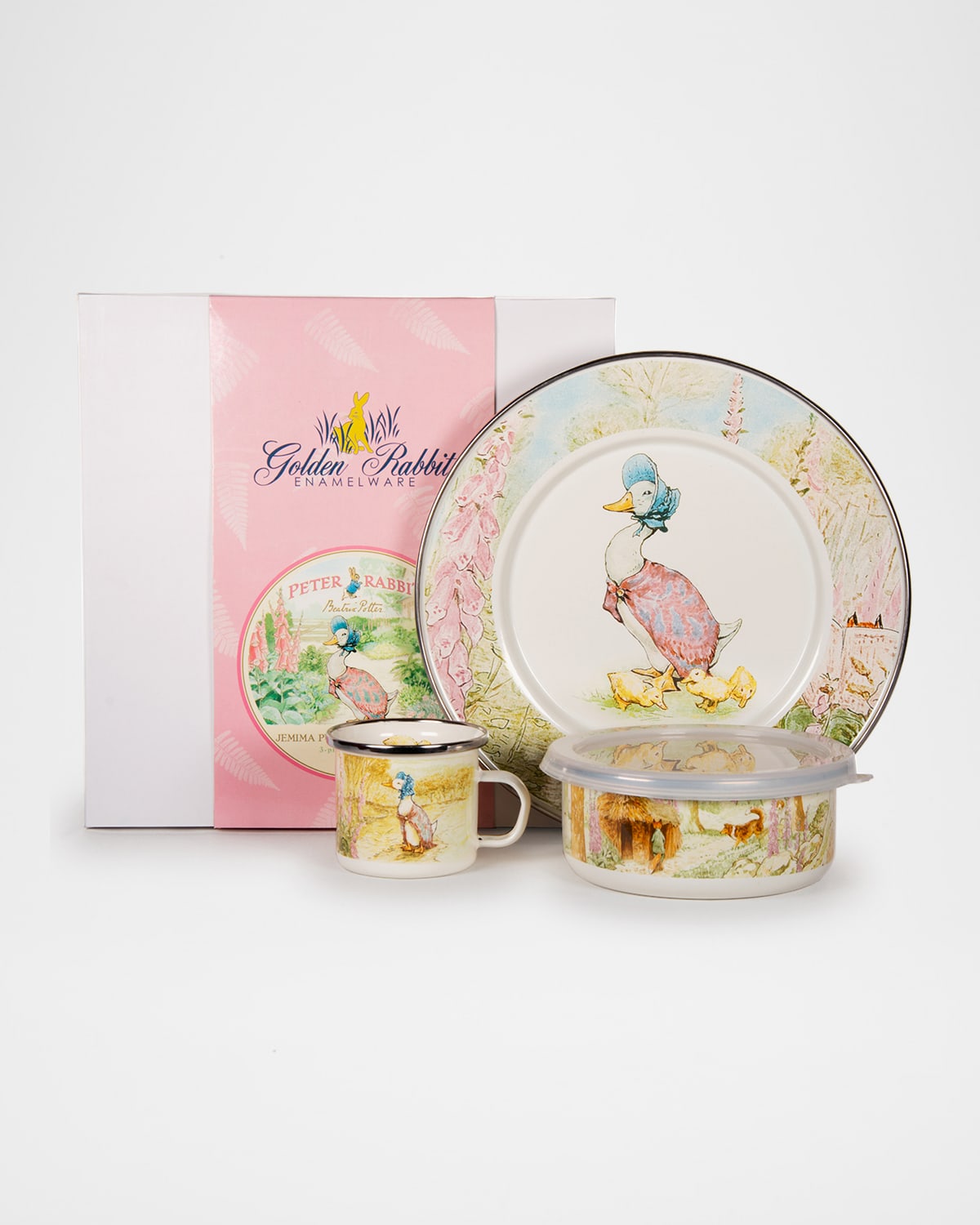 Golden Rabbit Kid's Peter Rabbit 3-Piece Dinnerware Set | Neiman Marcus