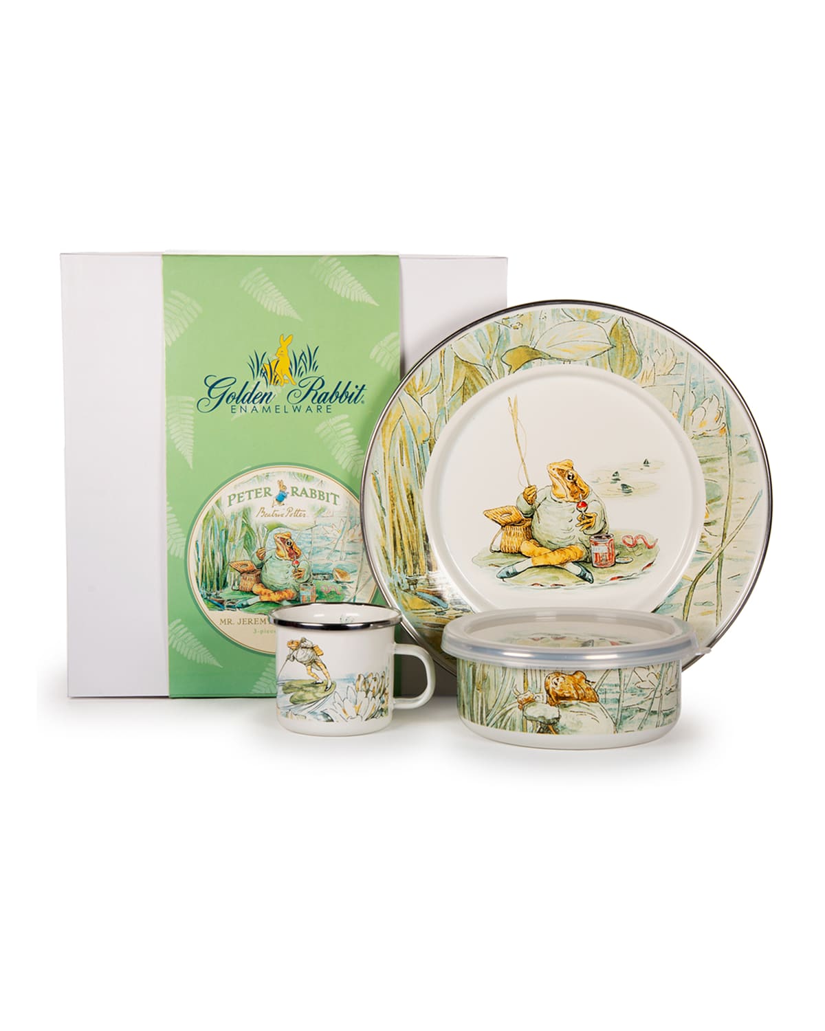 Golden Rabbit Kid's Peter Rabbit 3-Piece Dinnerware Set | Neiman Marcus