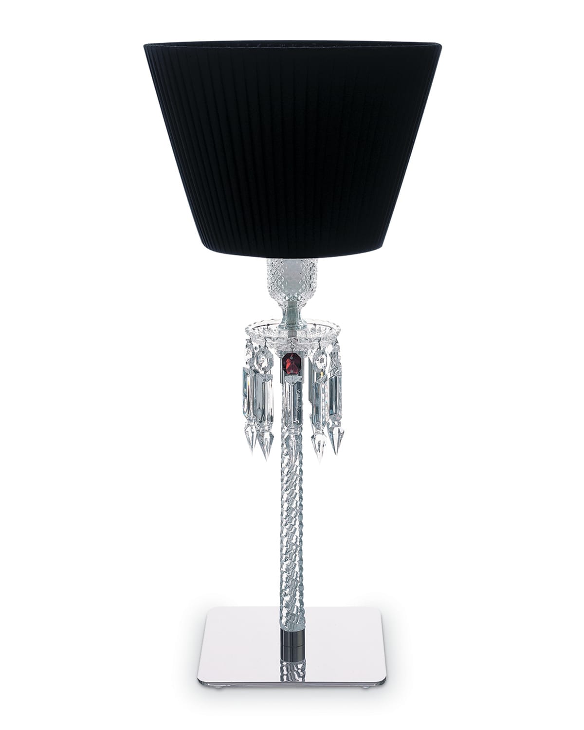 Baccarat Torch Crystal Desk Lamp with White Shade | Neiman Marcus