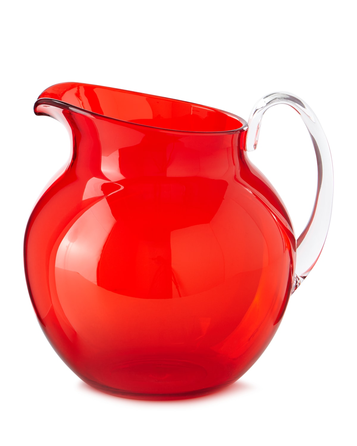 Mario Luca Giusti Palla Transparent Acrylic Pitcher, Amber | Neiman Marcus