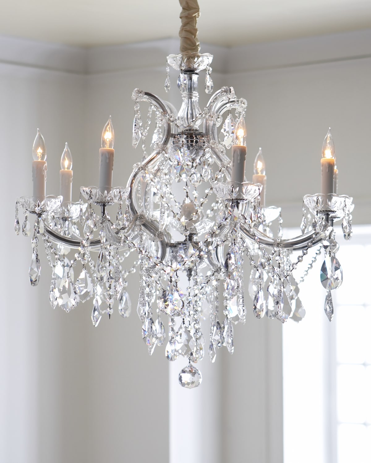 Crystorama Maria Theresa 9-Light Clear Crystal Chandelier | Neiman Marcus