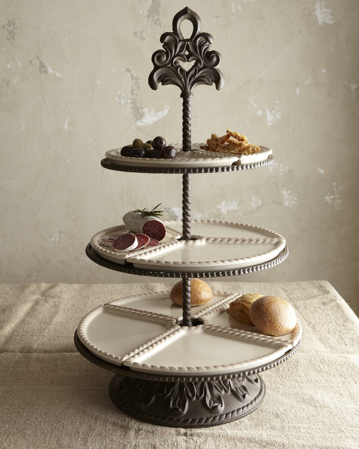 Lenox Butterfly Meadow 3-Tier Server | Neiman Marcus