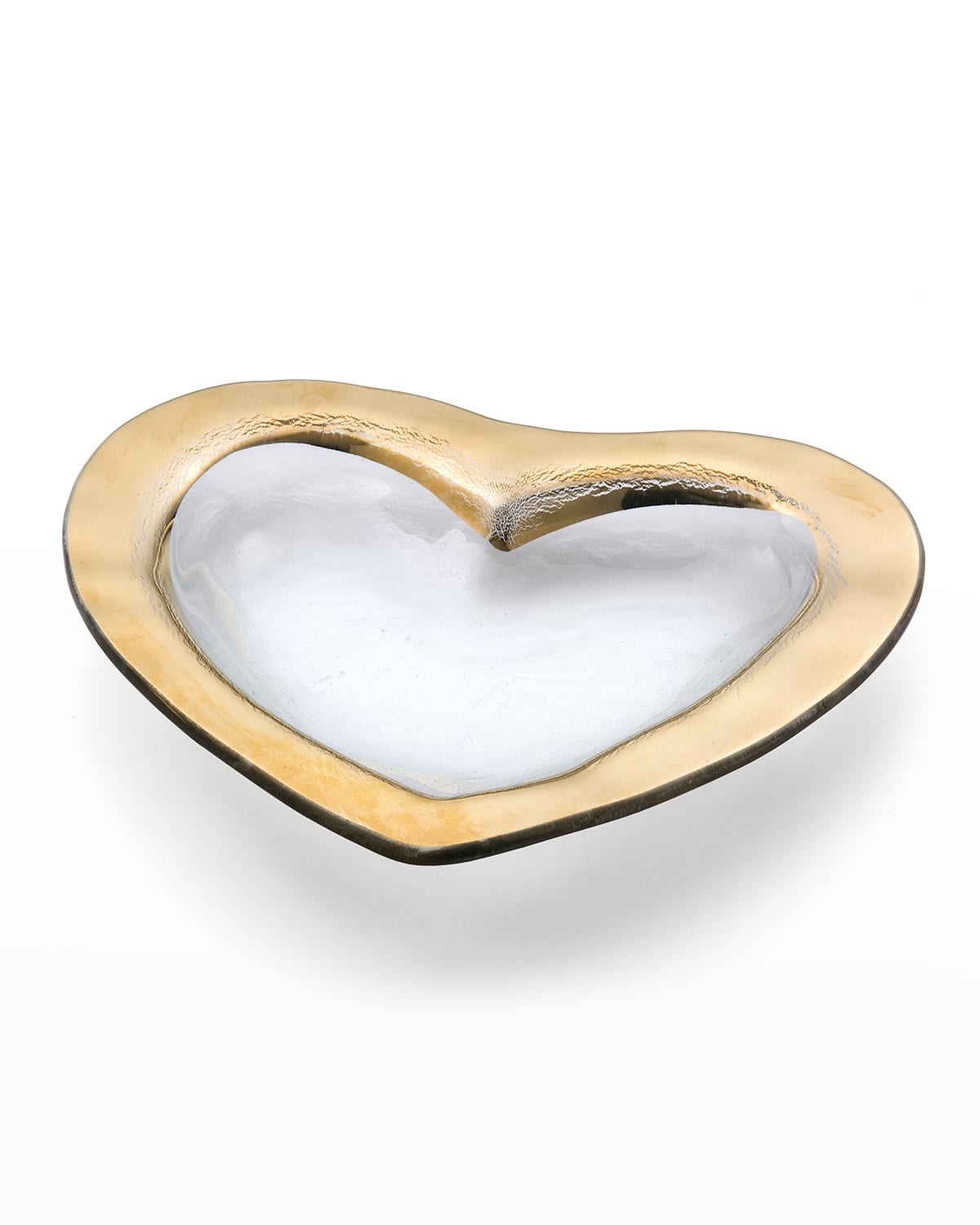 Annieglass Roman Antique Platinum 8" Heart Bowl | Neiman Marcus