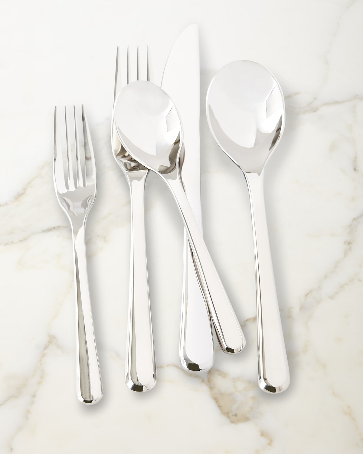 Nambe Bend 45-Piece Flatware Set | Neiman Marcus