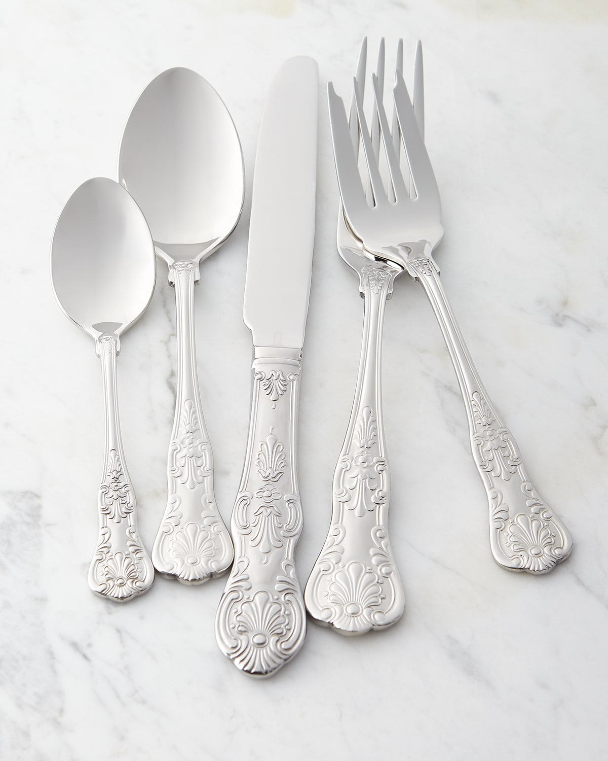 Mikasa 65-Piece Gold Regent Bead Flatware Service | Neiman Marcus