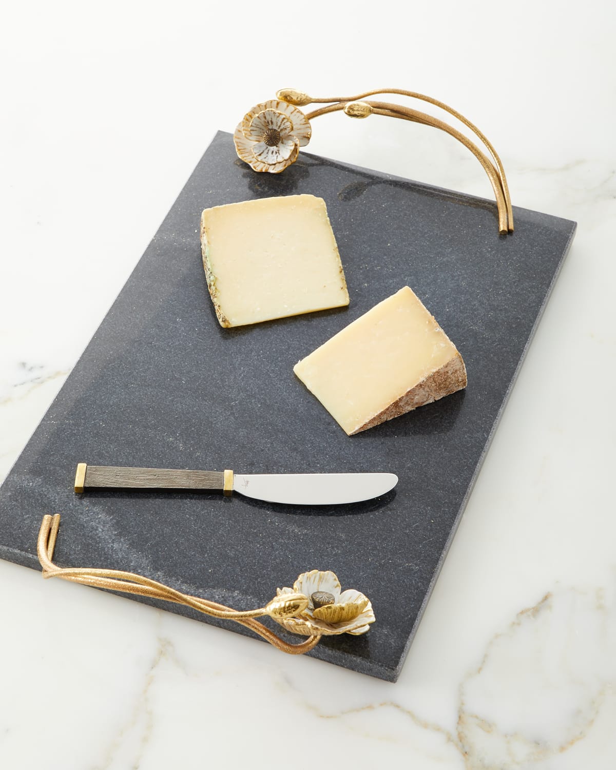 Michael Aram Calla Lily Cheese Board with Knife | Neiman Marcus