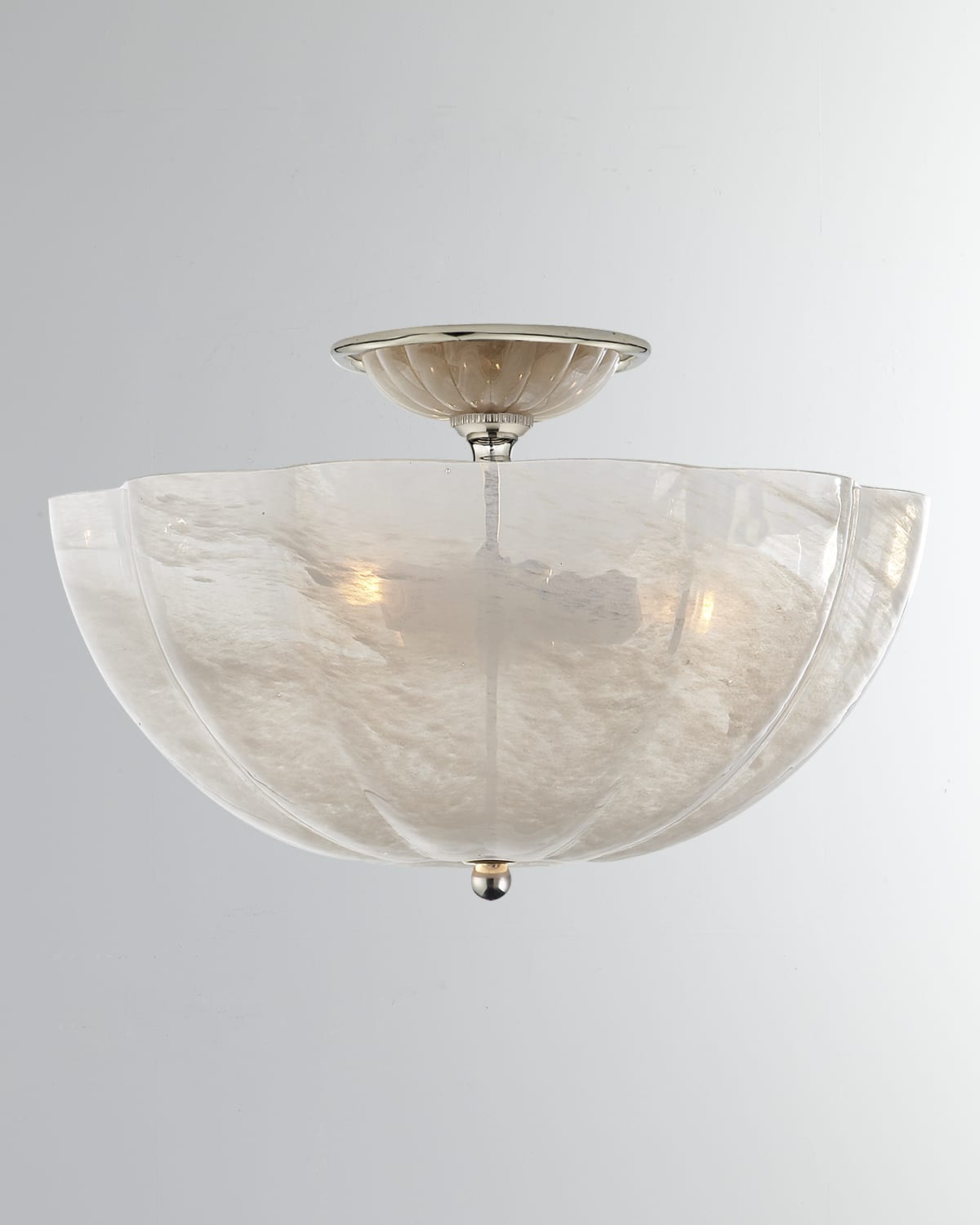 John-Richard Collection 6-Light Calcite Semi-Flush Light | Neiman Marcus
