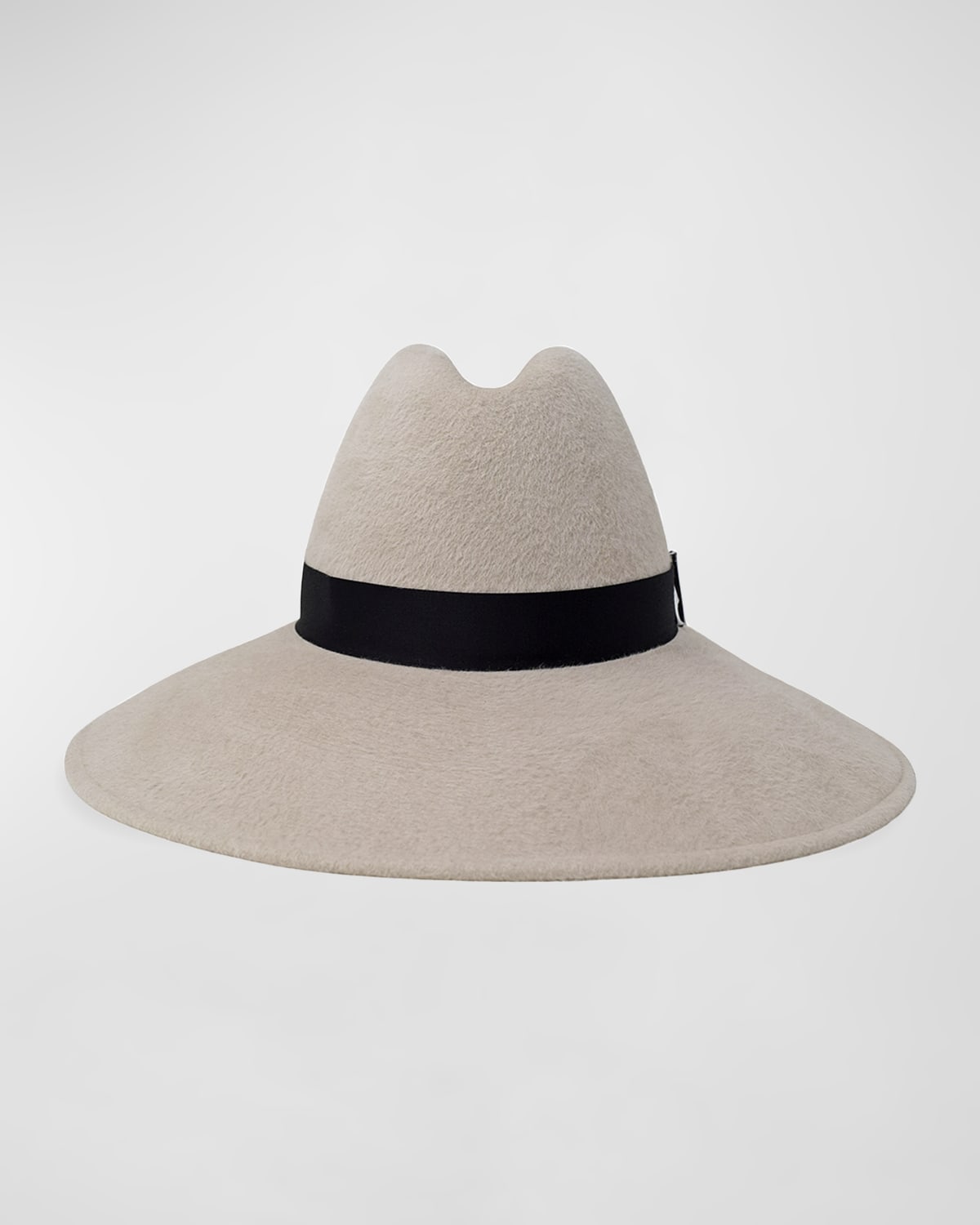 Gigi Burris Drake Rabbit Felt Wide-Brim Fedora Hat | Neiman Marcus