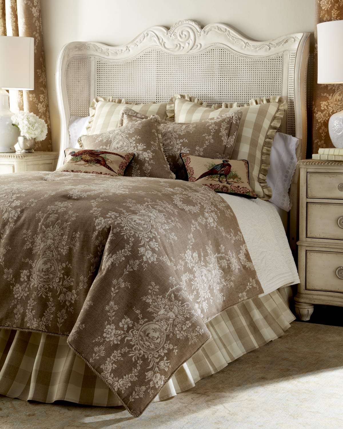 Legacy European Lutece Cypress Checked Sham | Neiman Marcus