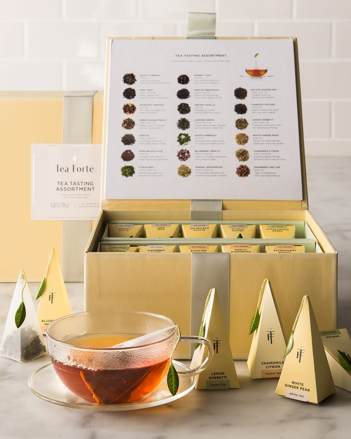 Tea Forte Tea Tasting Assortment Petite Presentation Box | Neiman Marcus