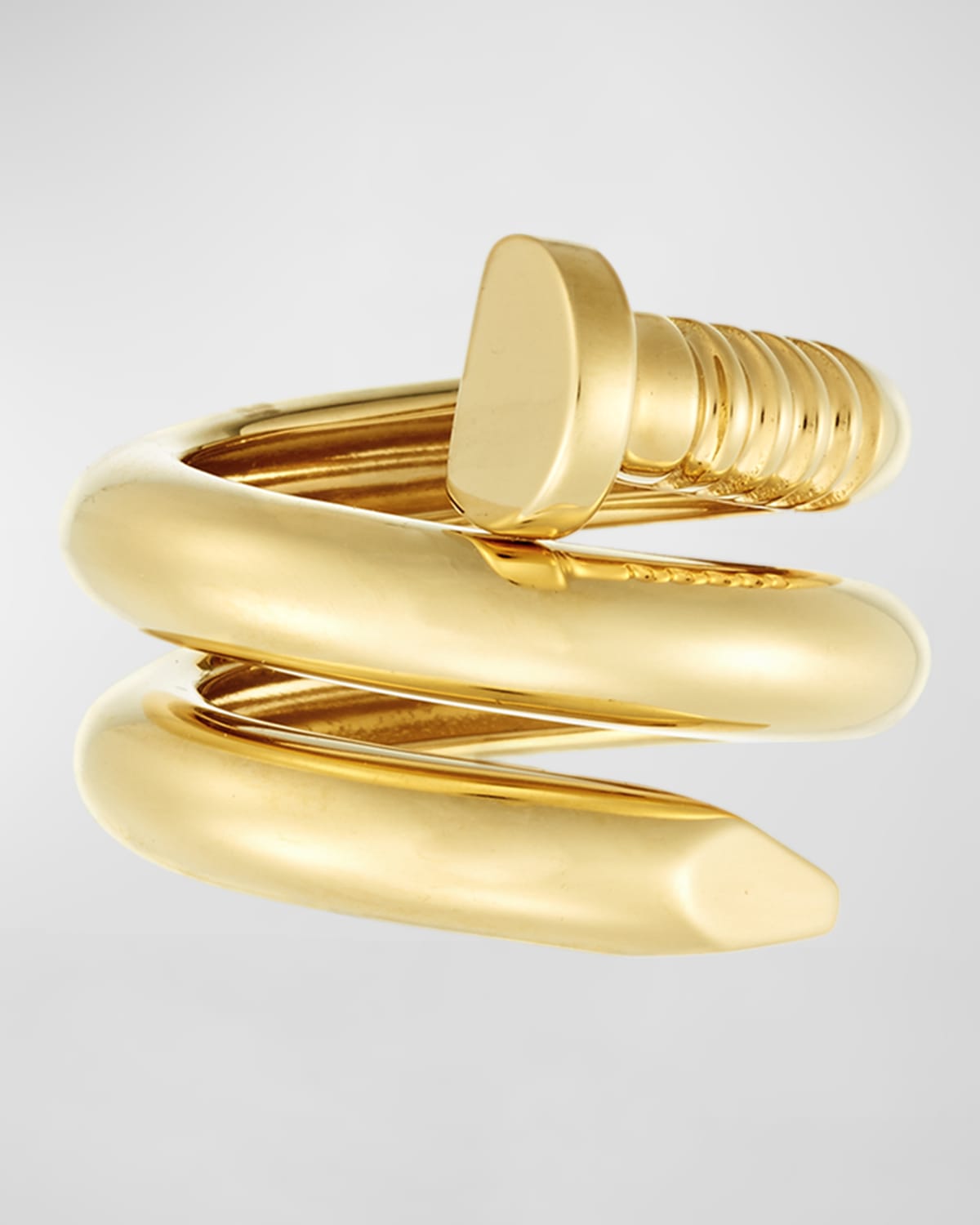 David Webb 18k Hammered Nail Ring, Size 6.5 | Neiman Marcus