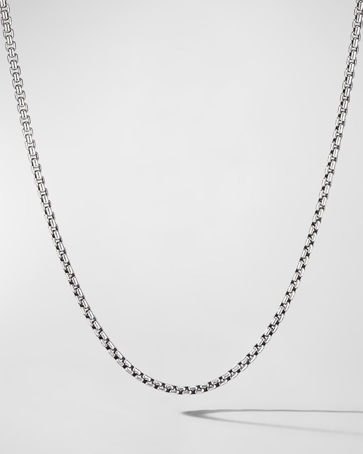 David Yurman Men's Box Chain Necklace in Silver, 2.7mm, 26"L | Neiman ...