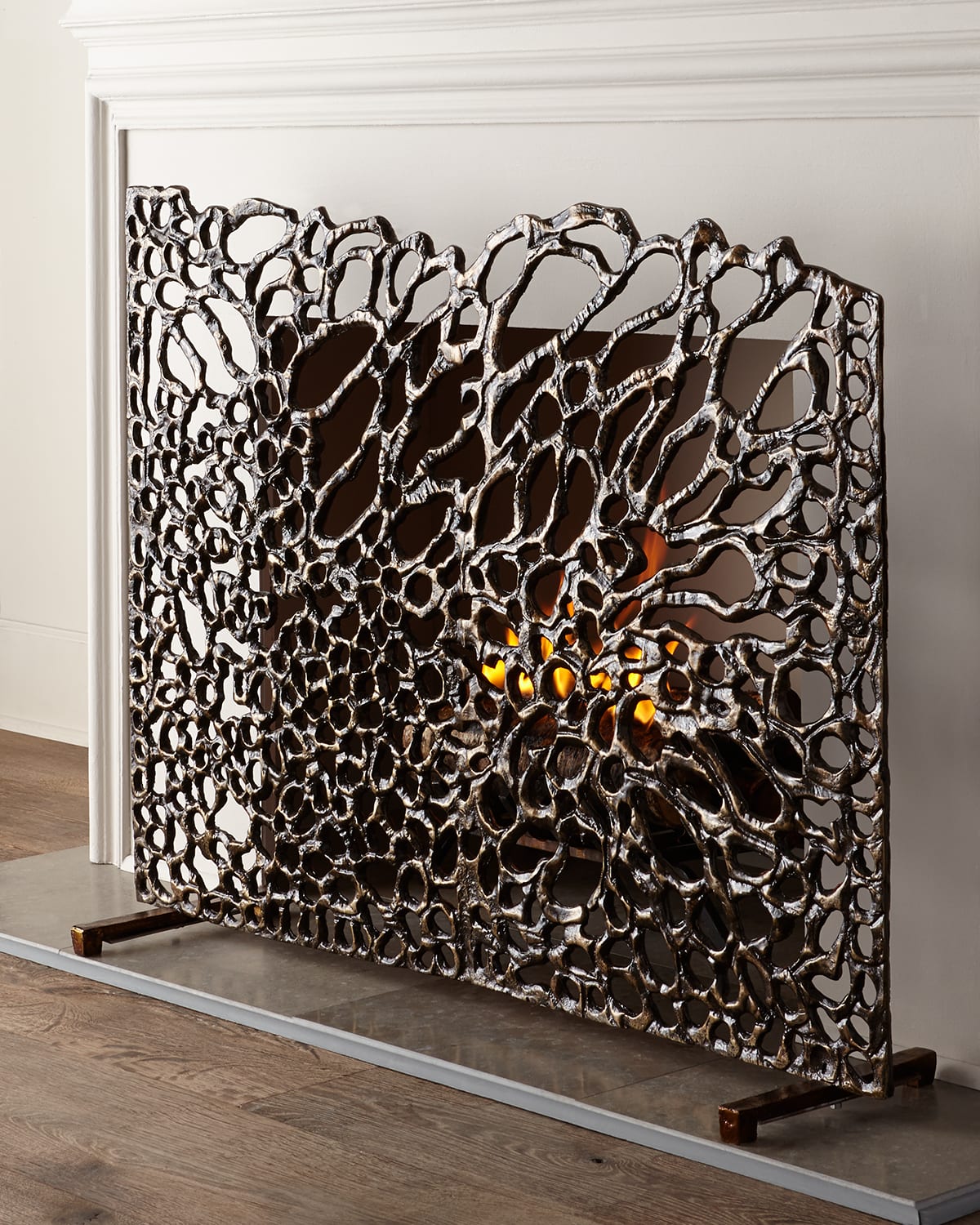 Michael Aram Tree of Life Golden Fireplace Screen | Neiman Marcus