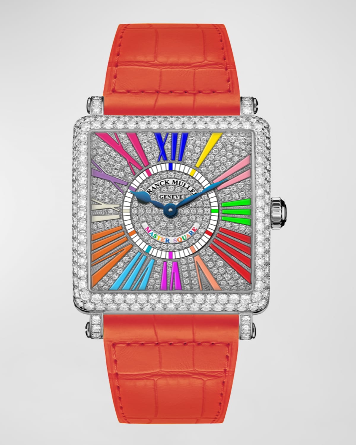 Franck Muller Men's King Master Square Watch with Black Diamonds ...