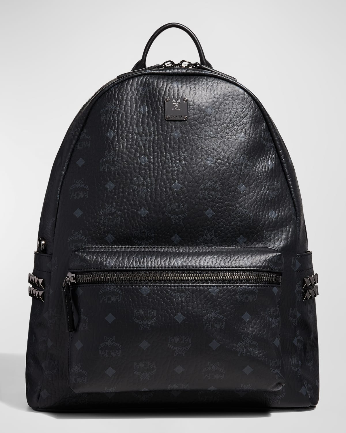 MCM Stark Visetos Small Side-Stud Backpack | Neiman Marcus