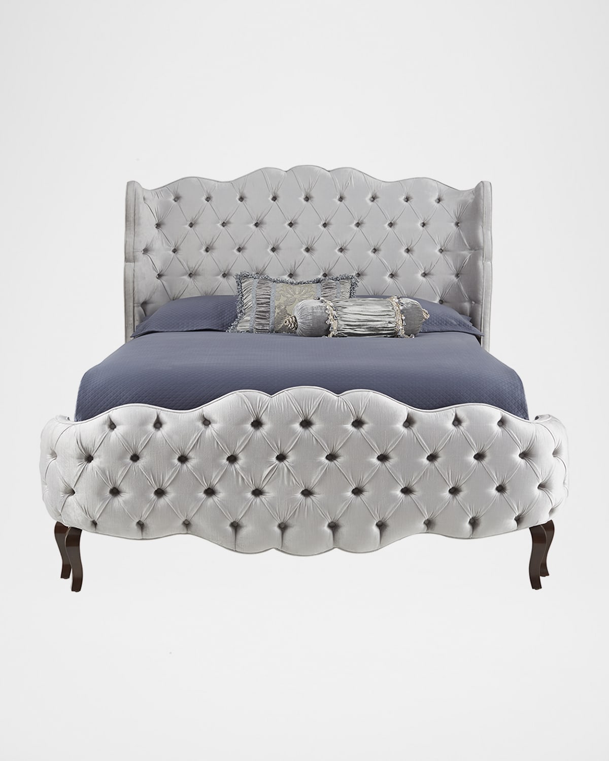 Haute House Duncan Fife Blush Tufted Queen Bed | Neiman Marcus