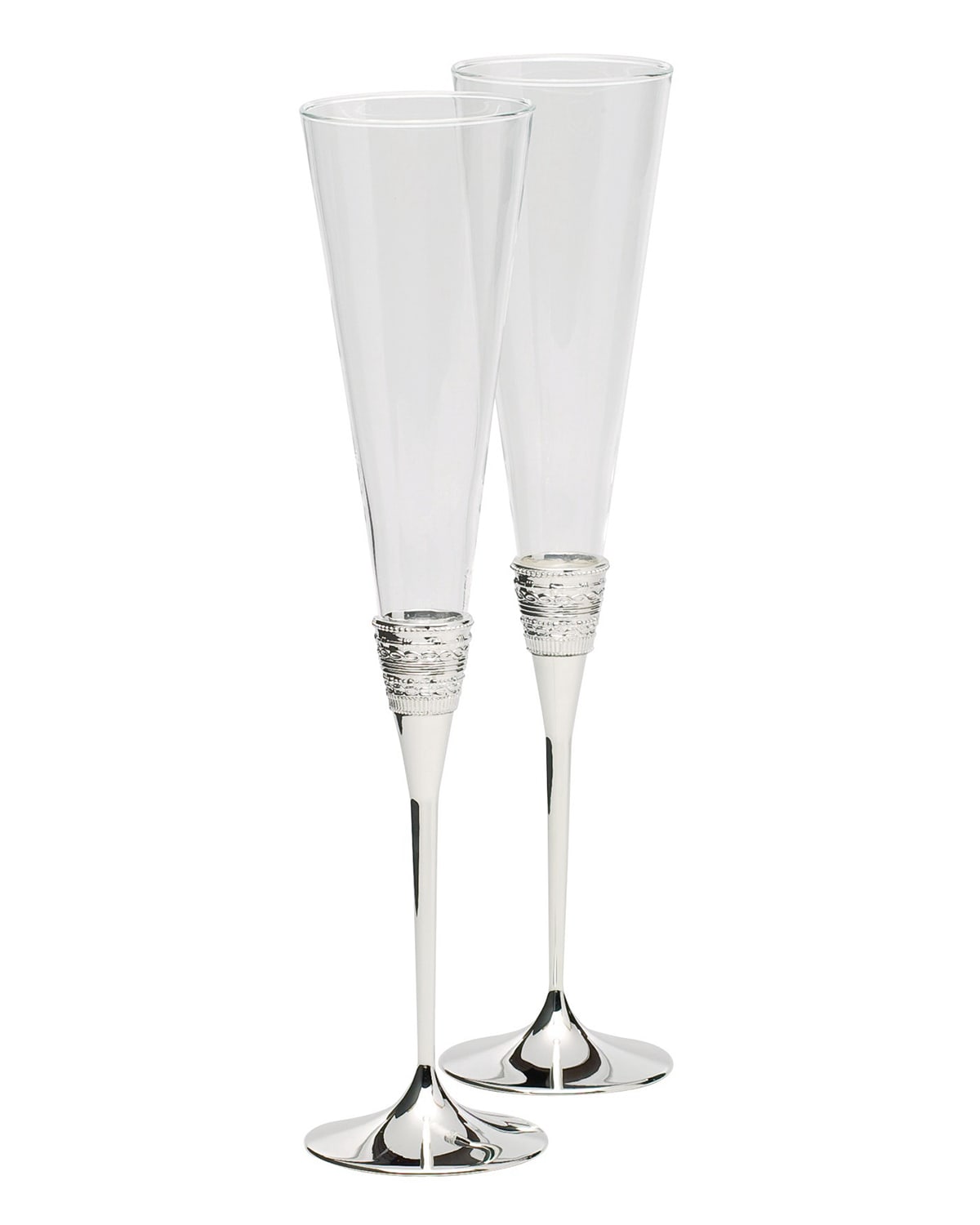 Waterford Crystal Wishes Happy Celebration Toasting Flutes, Set of 2 ...