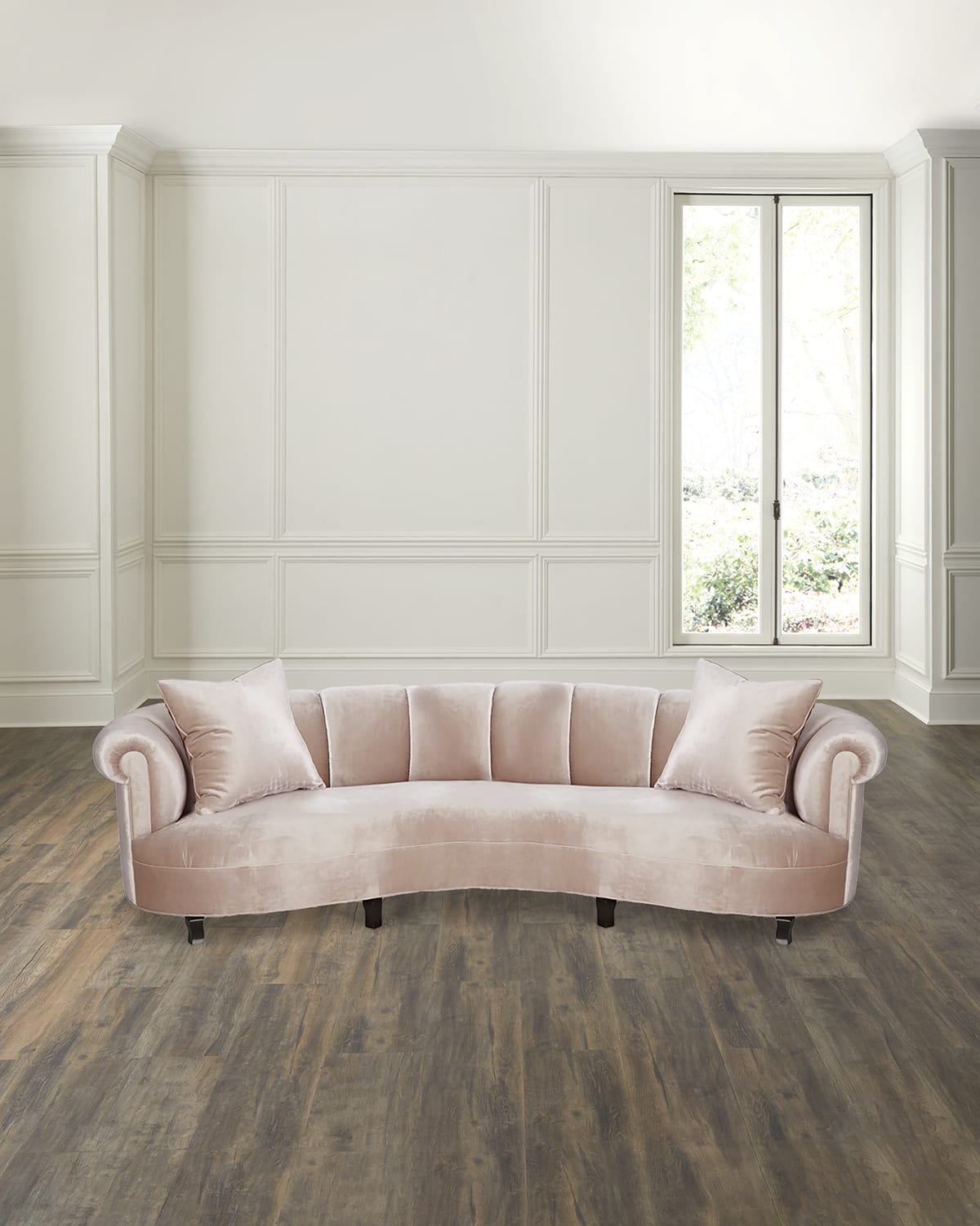 Haute House Audrey Channel Tufted Sofa 123" | Neiman Marcus
