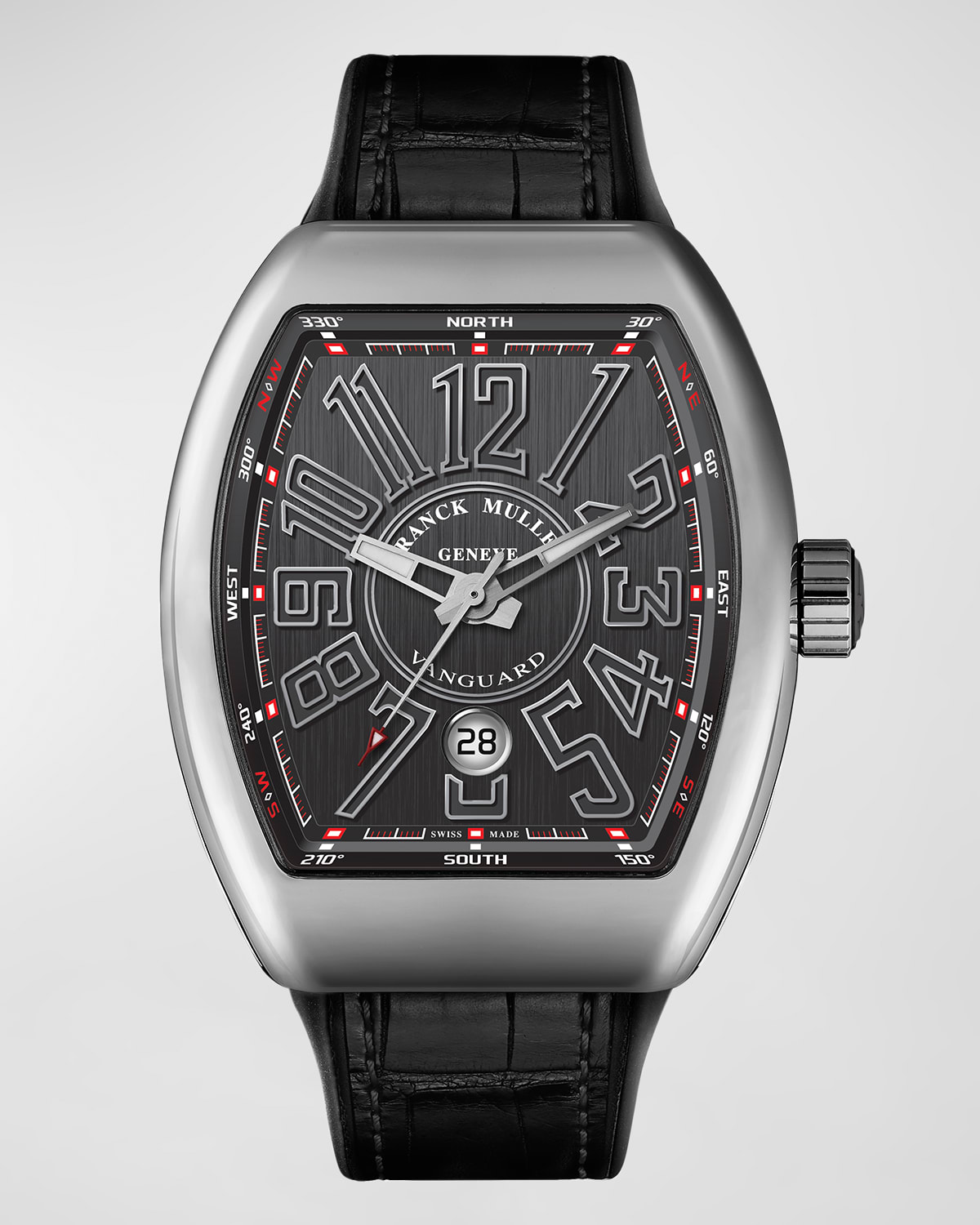 Franck Muller Men's Titanium Vanguard Watch with Leather Strap | Neiman ...