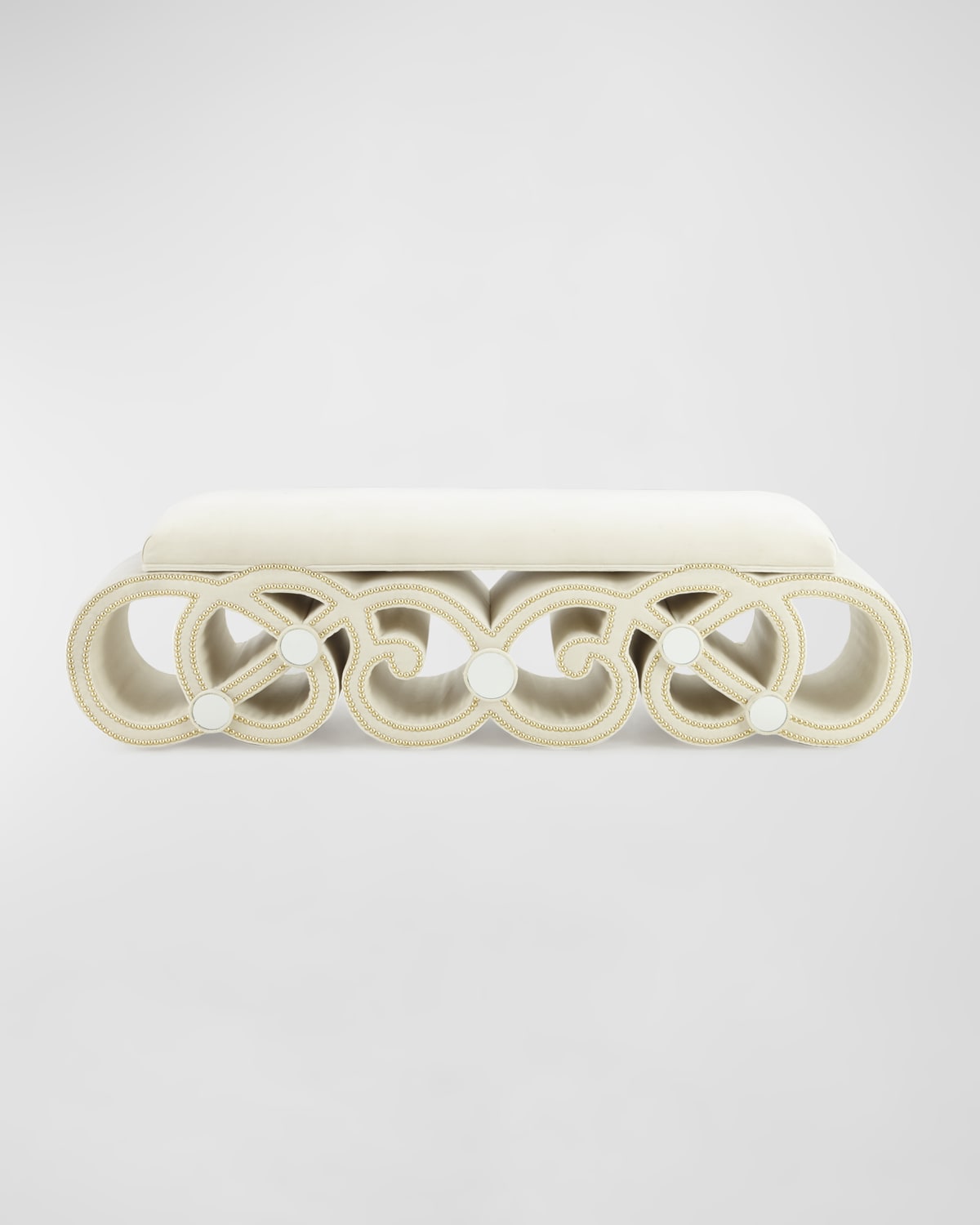 Haute House Peacock Bench, 62" | Neiman Marcus