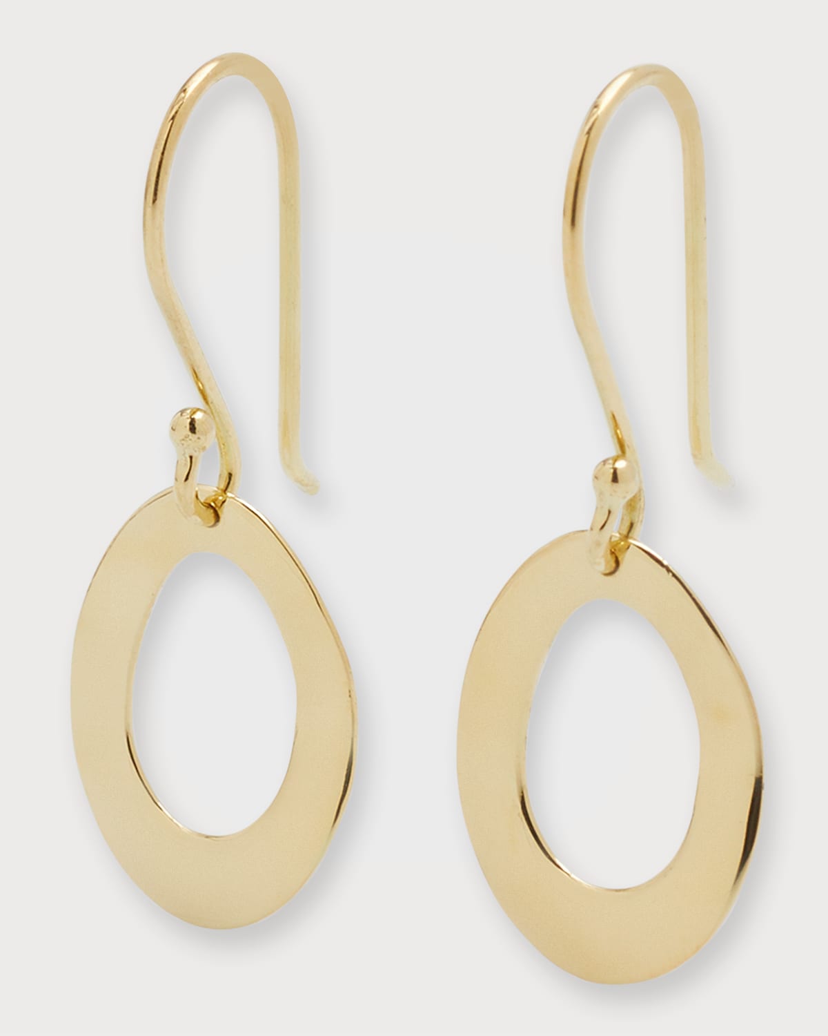 Ippolita Mini Wavy Disc Earrings in 18K Gold | Neiman Marcus