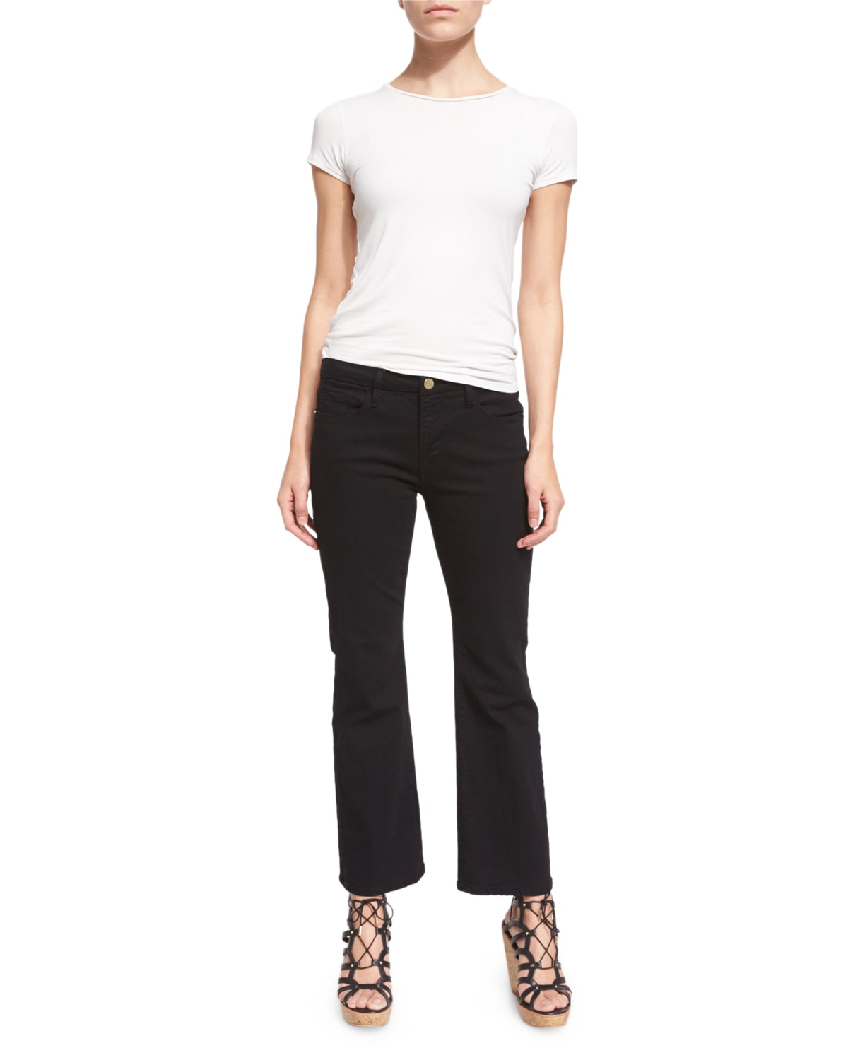 FRAME Le Color Skinny Denim Jeans, Film Noir | Neiman Marcus
