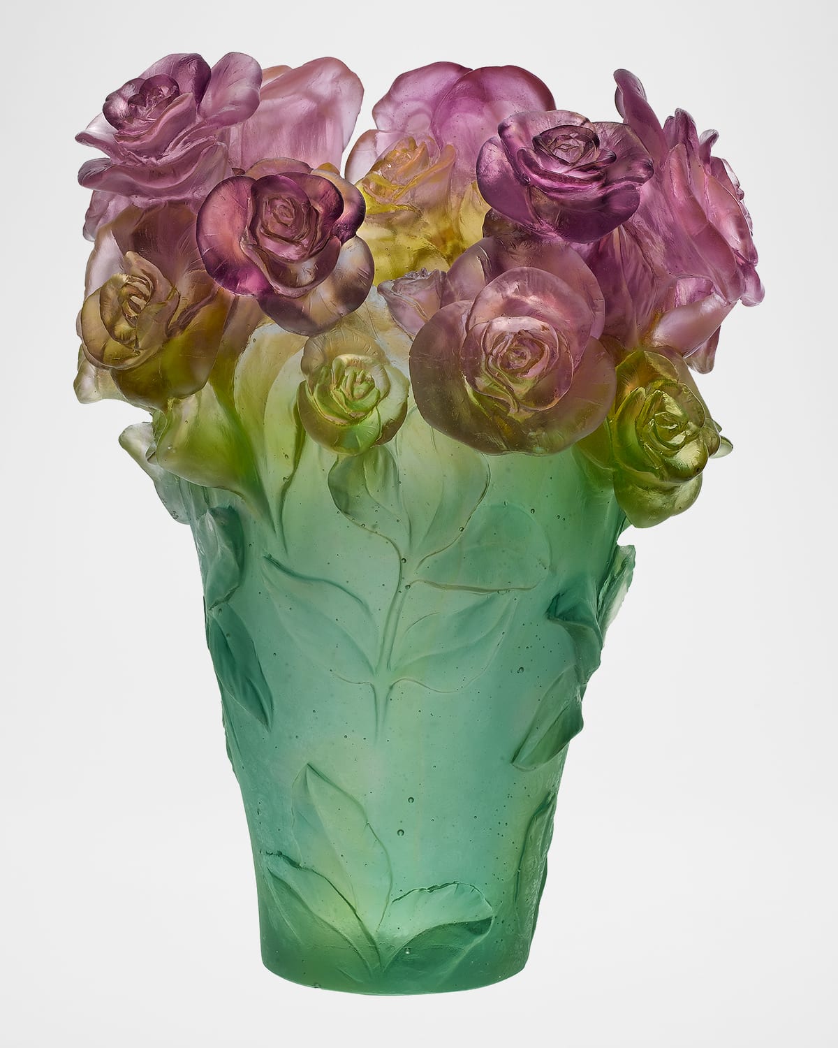 Daum Rose Passion Medium Vase | Neiman Marcus