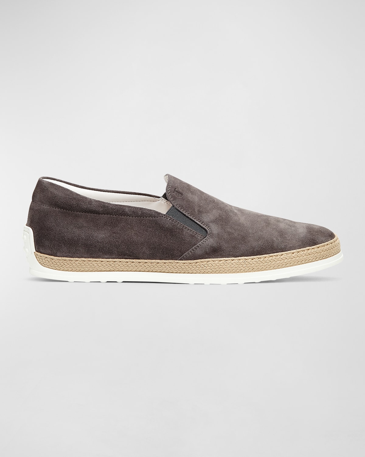 Loro Piana Men's Foldover Suede Espadrille | Neiman Marcus