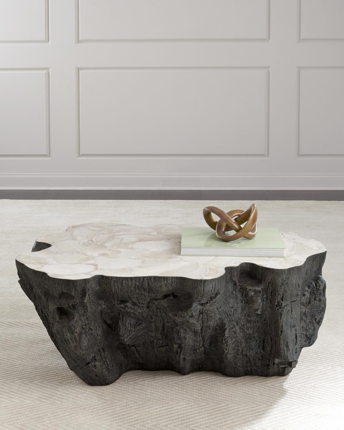 Palecek Camilla Fossilized Clam Console Table | Neiman Marcus
