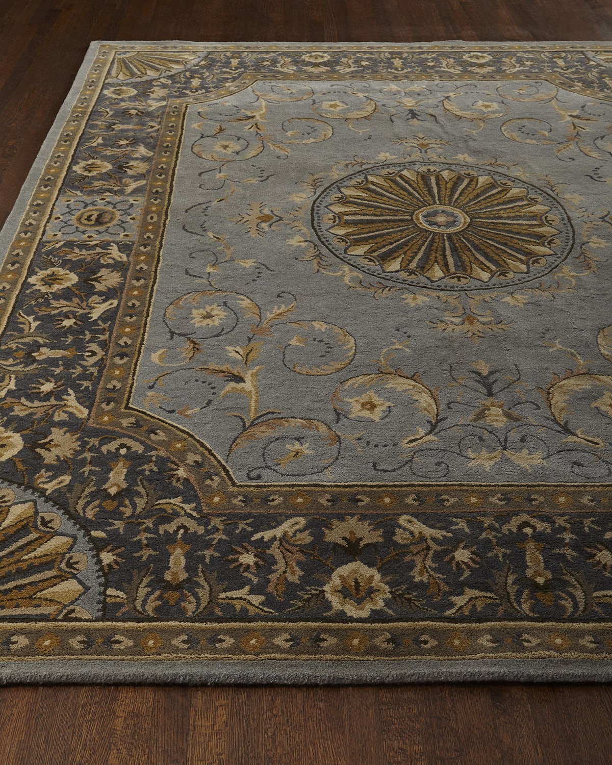 MacKenzie-Childs Tudor Rose Rug, 5' x 8' | Neiman Marcus