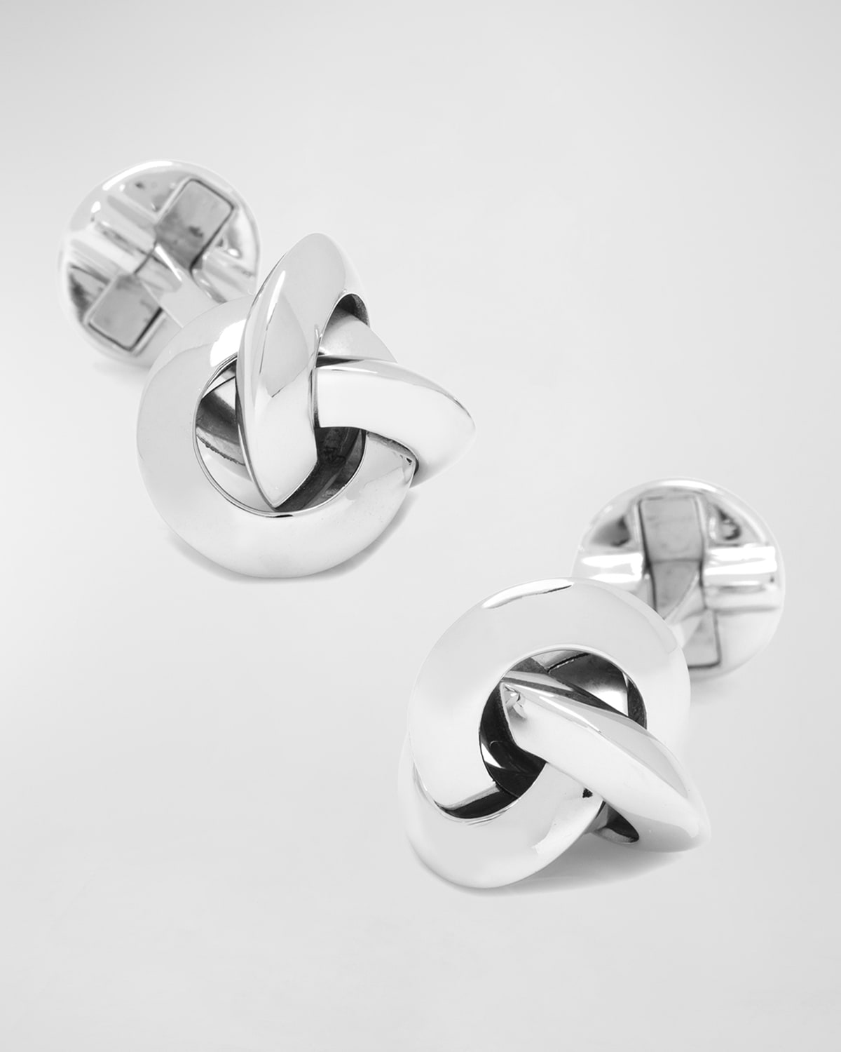 Cufflinks Inc. Modern Knot Sterling Silver Cuff Links | Neiman Marcus