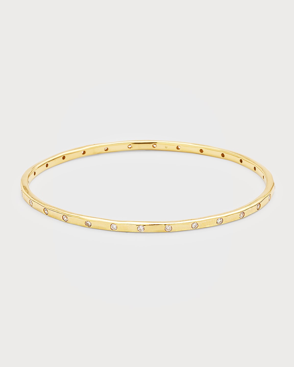 Ippolita 28-Stone Hinged Bangle in 18K Gold with Diamonds | Neiman Marcus