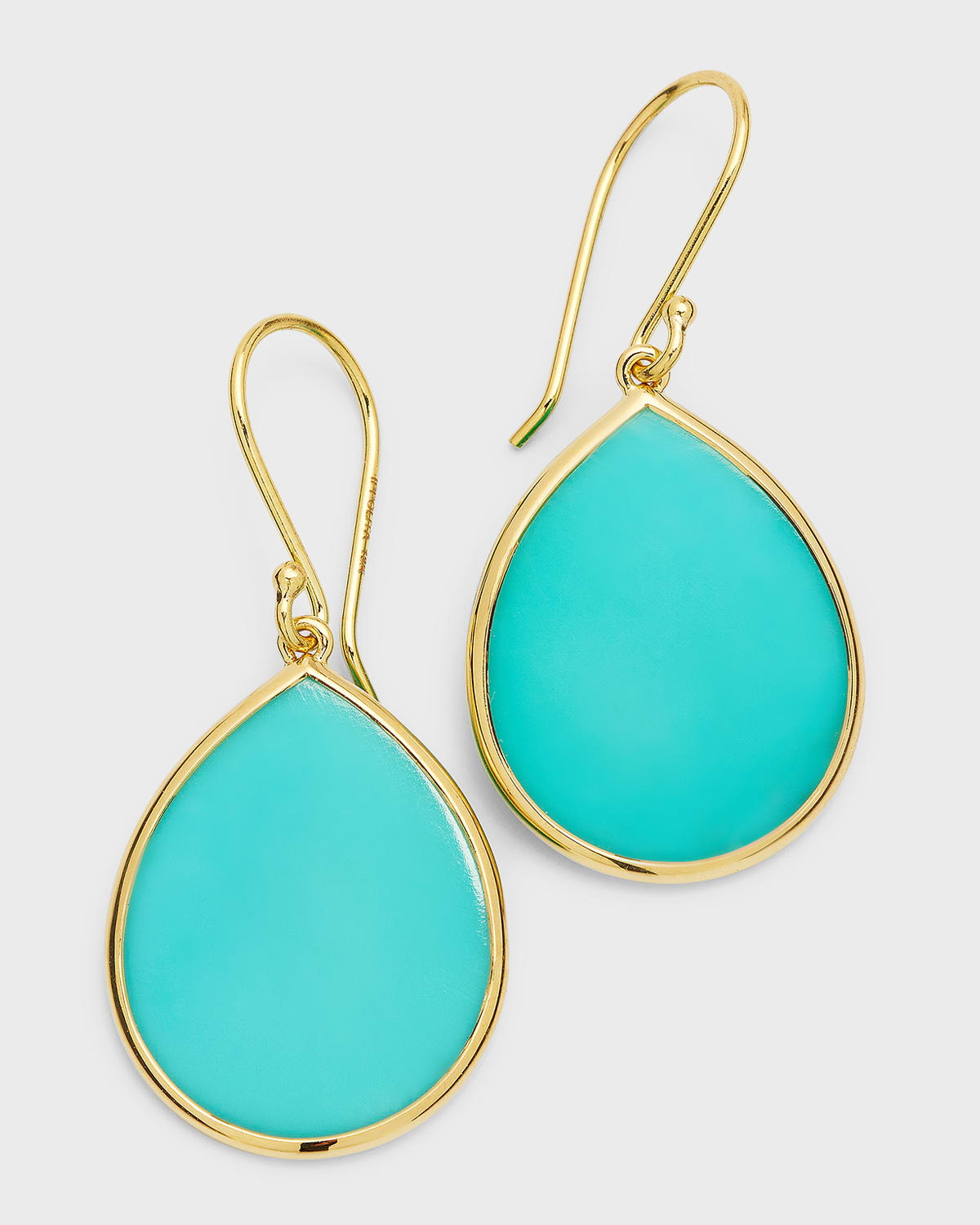 Ippolita Mini Wavy Oval Earrings in 18K Gold | Neiman Marcus