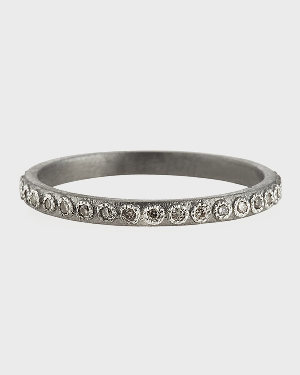 Armenta New World Carved Silver Stackable Ring | Neiman Marcus