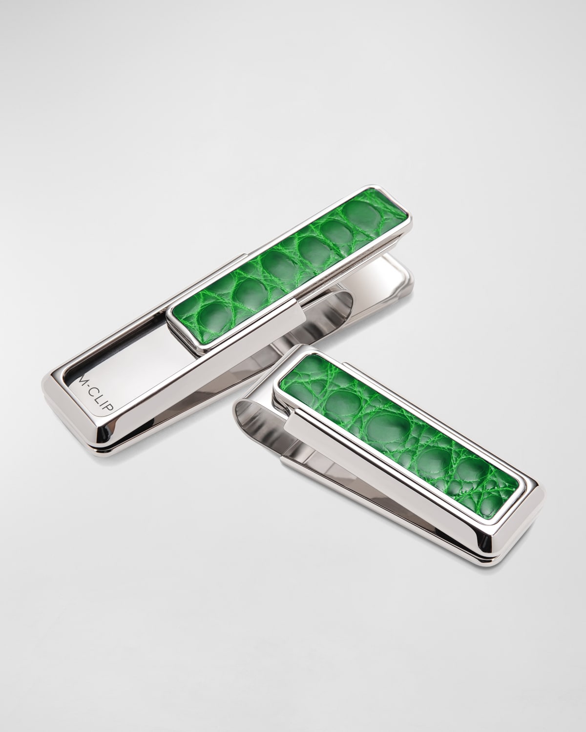 M Clip Monterey Alligator Money Clip, Brown | Neiman Marcus