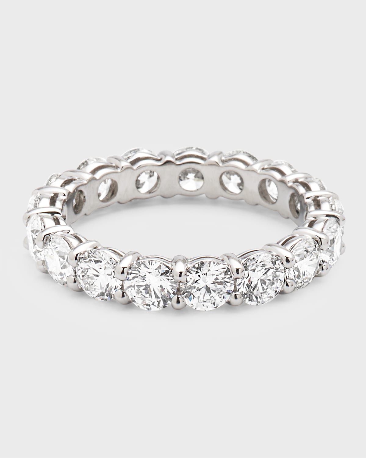 Neiman Marcus Diamonds Platinum Diamond Eternity Band Ring, 3.04tcw ...