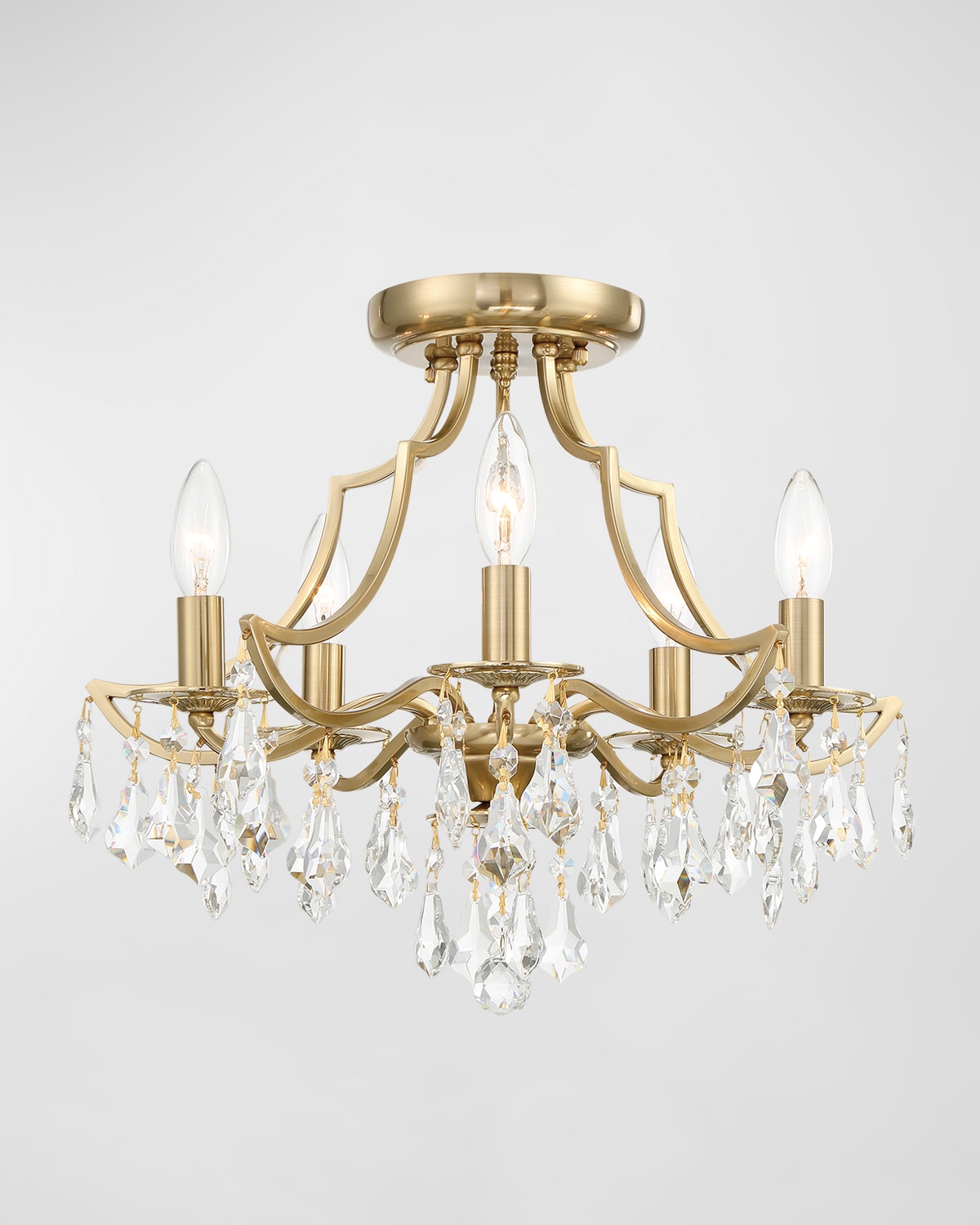 Crystorama Golden Mum Flush-Mount Light Fixture | Neiman Marcus