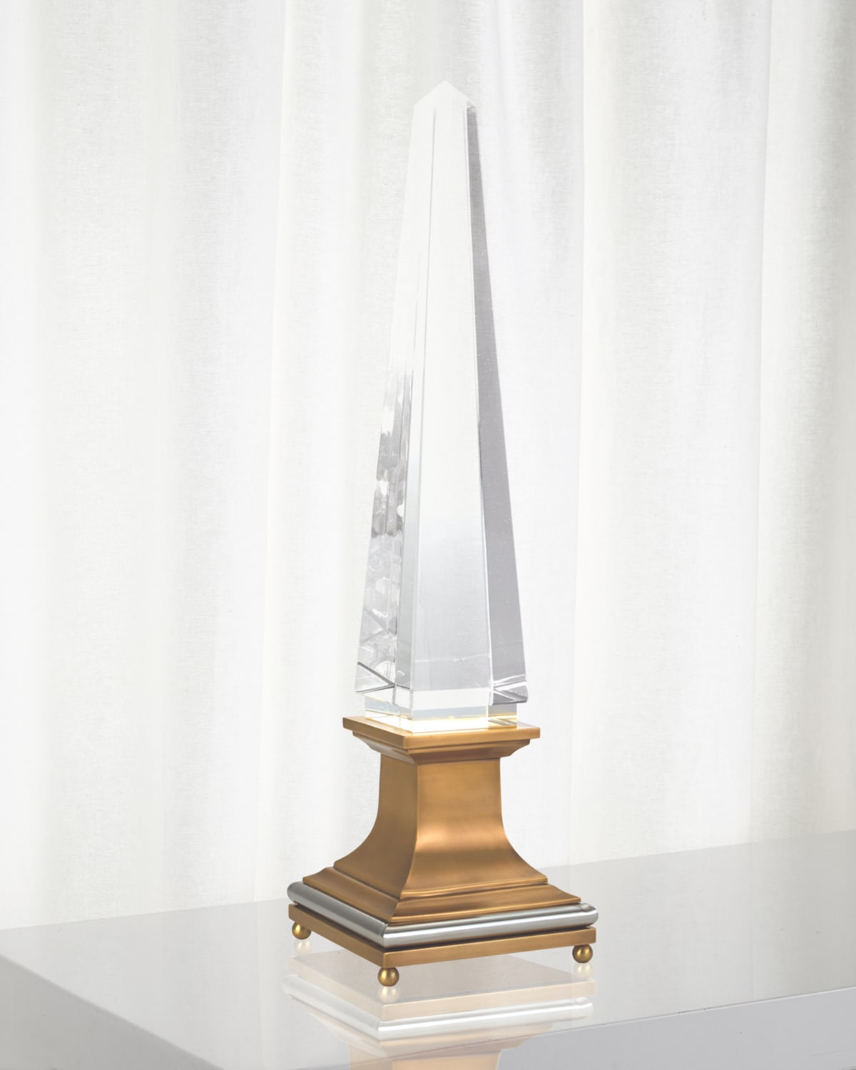Global Views Wide Crystal Obelisk | Neiman Marcus