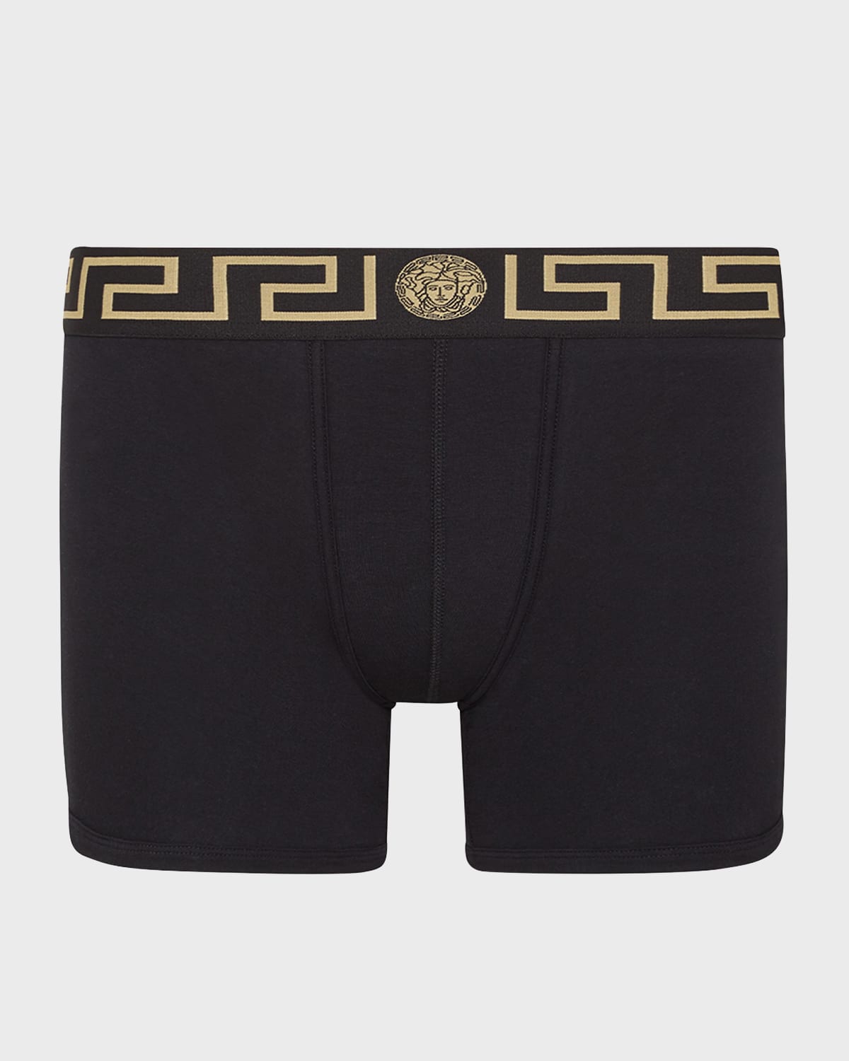 Versace Two-Pack Greca Border Long Boxer Trunks | Neiman Marcus