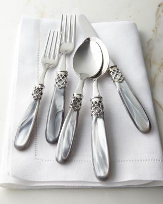 Neiman Marcus Napoleon 20-Piece Flatware Set, Ivory Pearl | Neiman Marcus