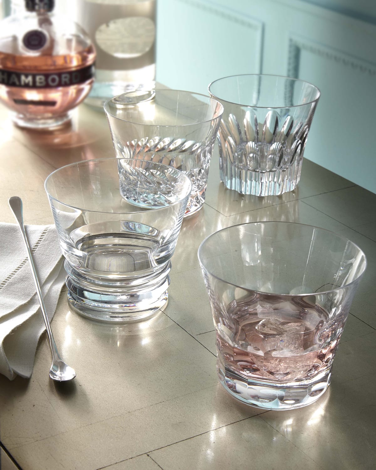 Saint Louis Crystal Versailles King Louis Double Old Fashioned Glasses ...